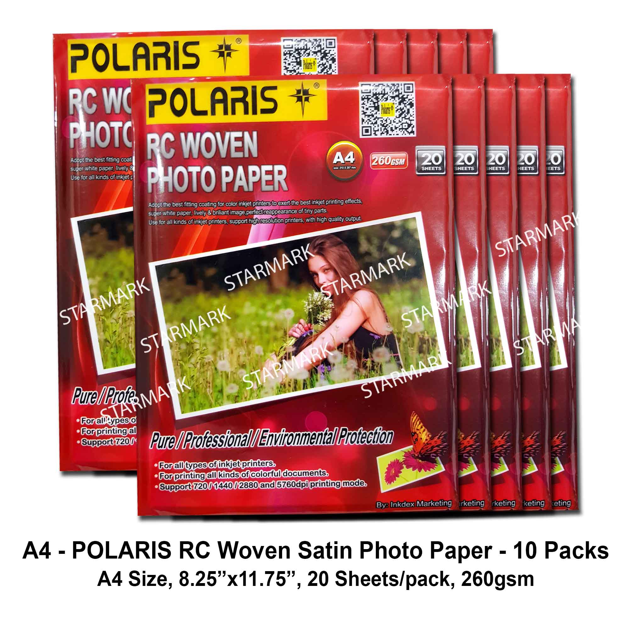 10 Packs Polaris RC Woven Photo Paper Papers Photopaper Photopapers ...