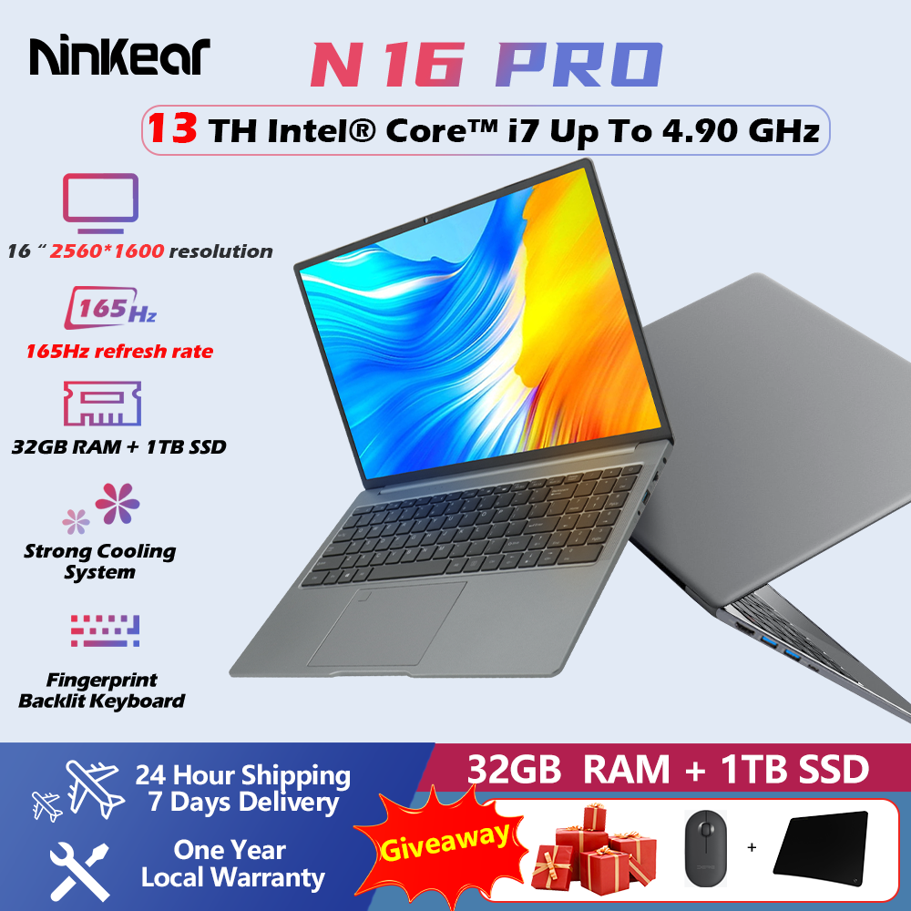 Ninkear N16 PRO Gaming Laptop 13th Intel i7-13620H laptop 16-inch 2.5K ...
