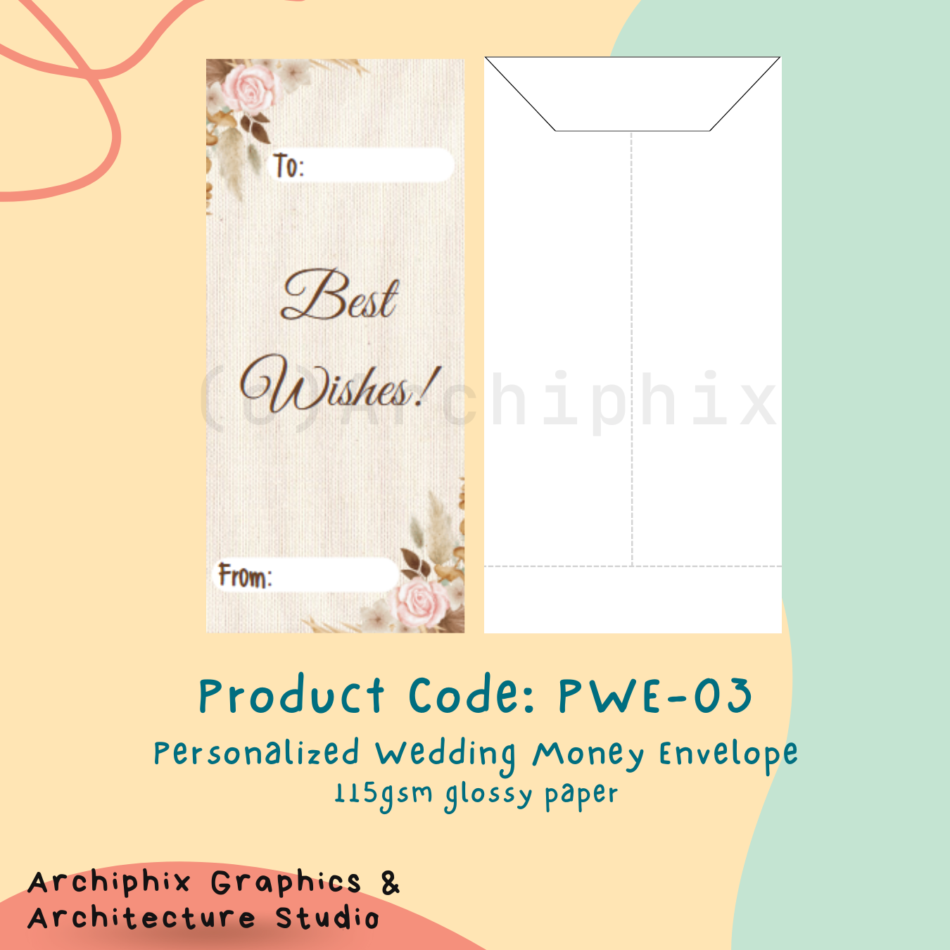 Personalized Wedding Money Envelope Angpao Gift From Guests Sponsors ...