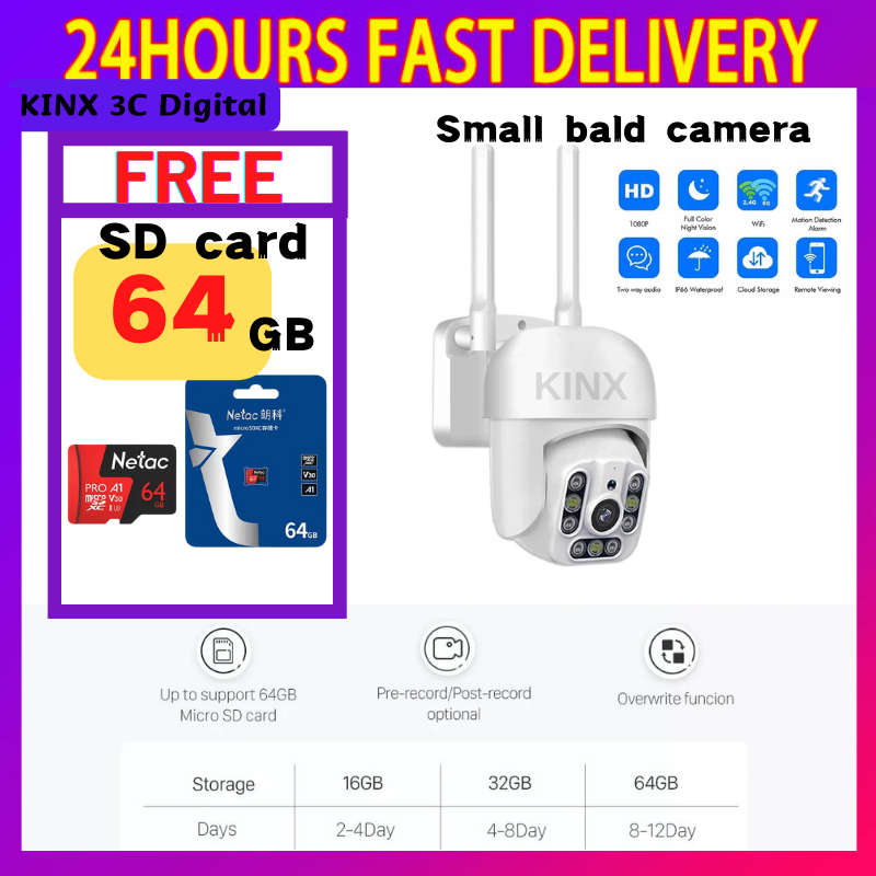 👑[KINX] mini camera cctv wireless connect to cellphone cctv camera ...