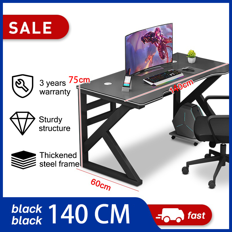 IKAE 100/120/140CM computer table Gaming computer desk modern home ...