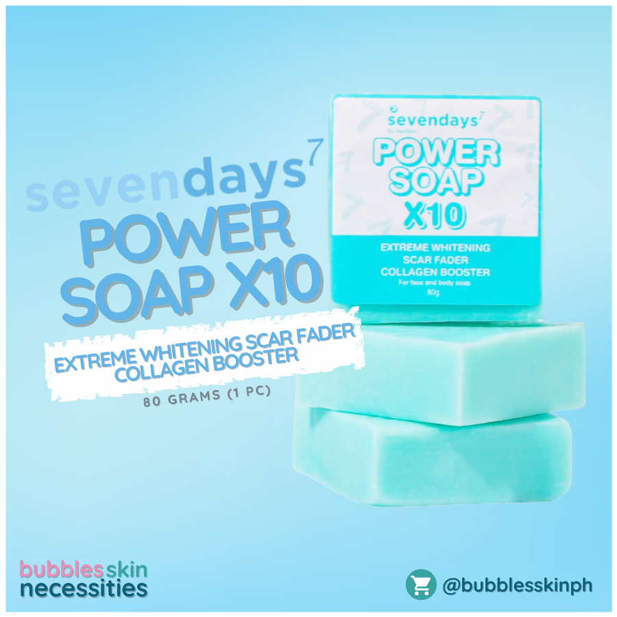SEVENDAYS Power Soap X10 Extreme Whitening Scar Fader Collagen Booster ...