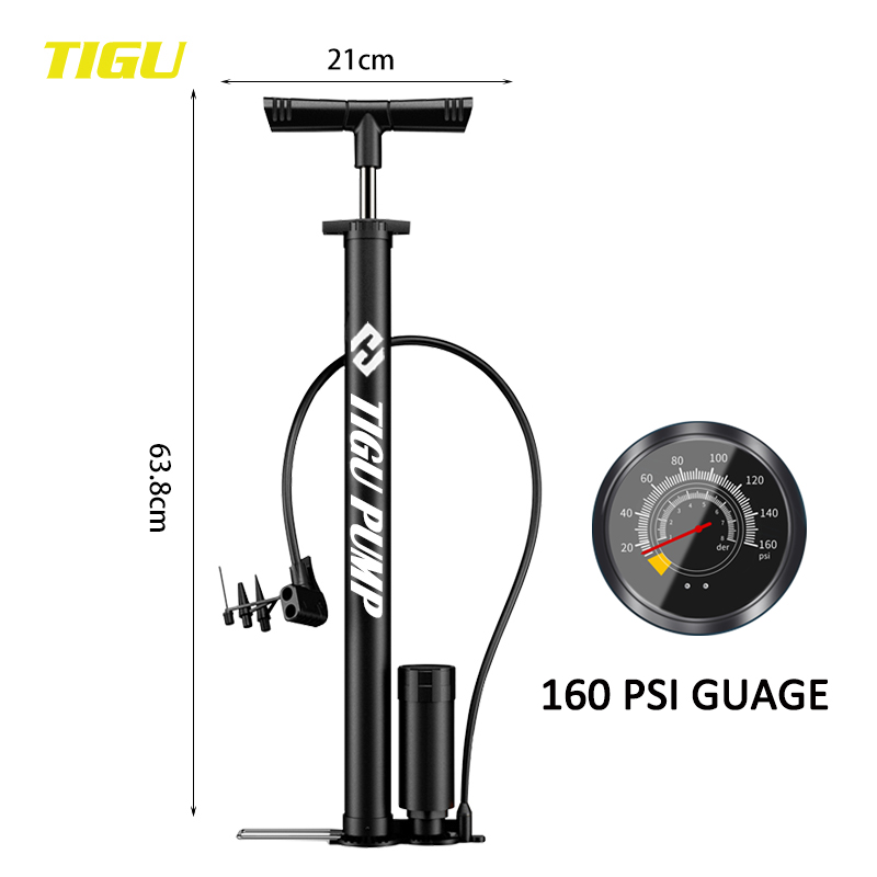 TIGU High Pressure Bicycle Pump Balls Tire Pump Air Inflator Motorcycle ...