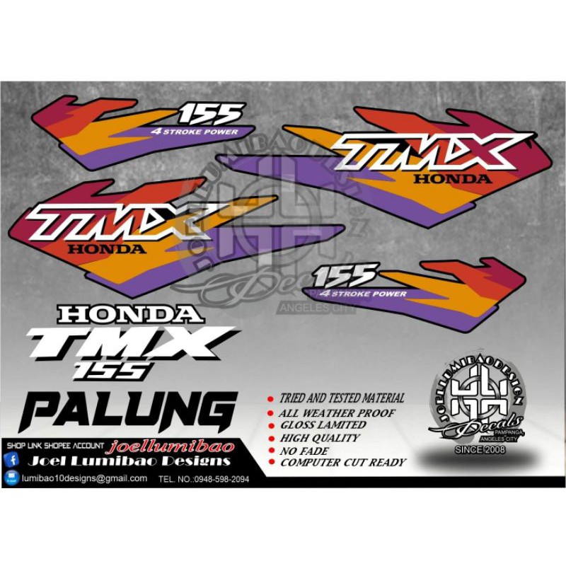 【Ready Stock】 palung honda tmx 155 stock with freebies sticker | Lazada PH