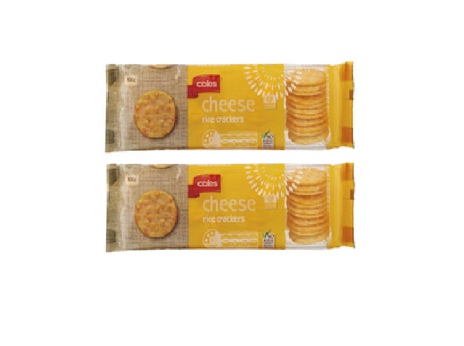 Coles Rice Crackers Cheese (set of 2) | Lazada PH