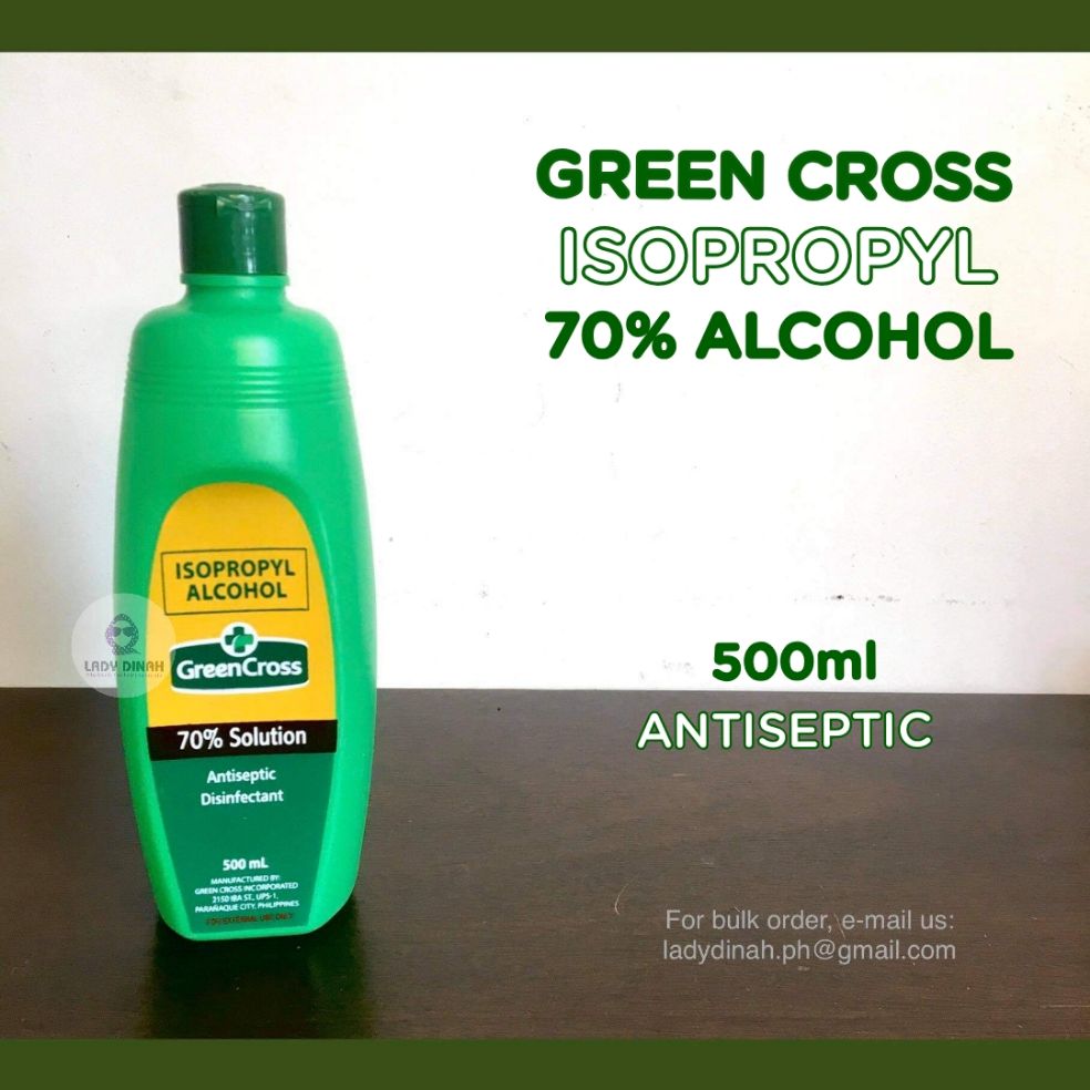 Green Cross 500ml Isopropyl Alcohol (Yellow label) | Lazada PH