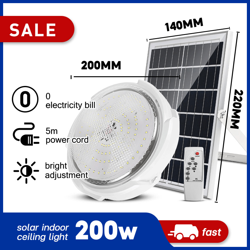 Solar ceiling light solar light indoor super bright solar ceiling light ...