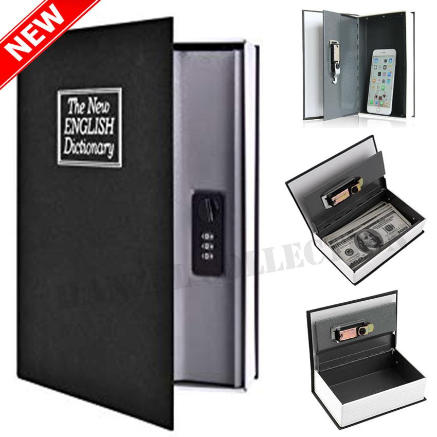 (BOOK)-Good Quality Mini Book Cash and Check Number Lock Storage Money ...