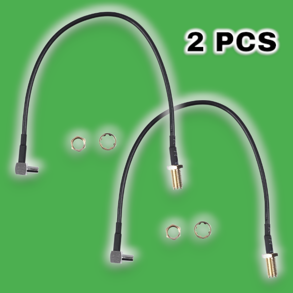 Easygnal SMA Female Jack to TS9 Male Right Angle Pigtail Coaxial Cable Antenna DRP | Lazada PH