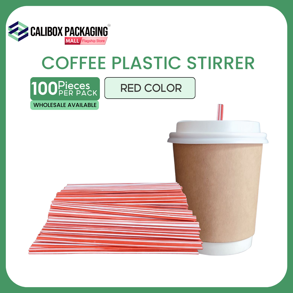Calibox Packaging Plastic Coffee Stirrer 100pcs | Lazada PH