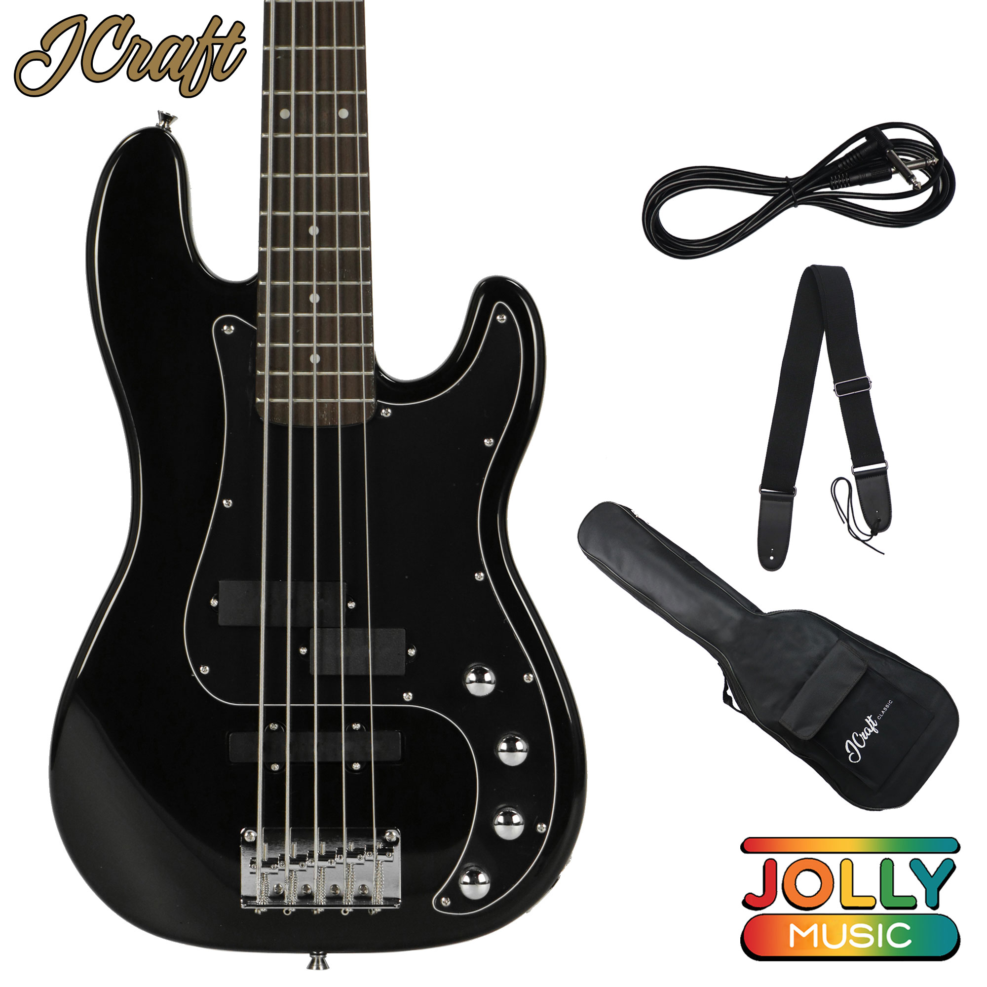 JCraft PJ-2 5-String P+J Style Bass Guitar | Lazada PH