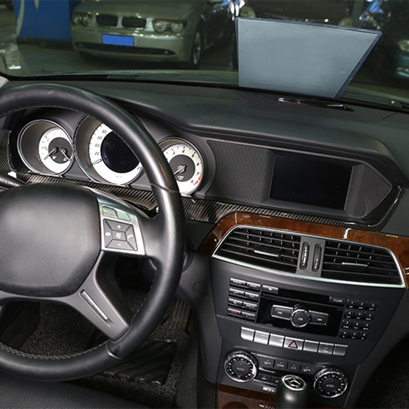 Carbon Fiber Car Steering Wheel Dashboard Panel Cover Frame Trim for ...