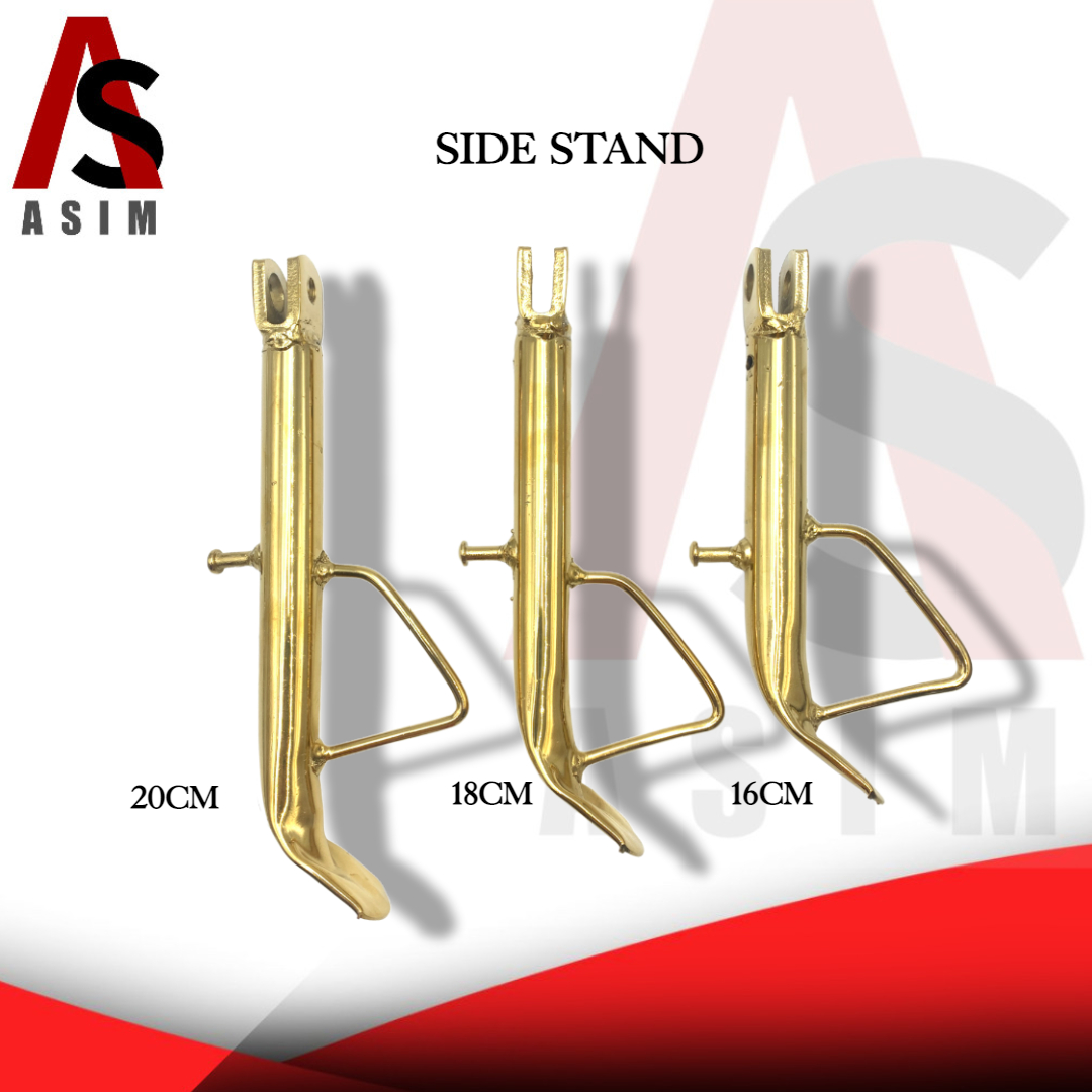 ASIM Motorcycle Universal Side Stand Silver 16cm 18cm 20cm Gold 16cm ...