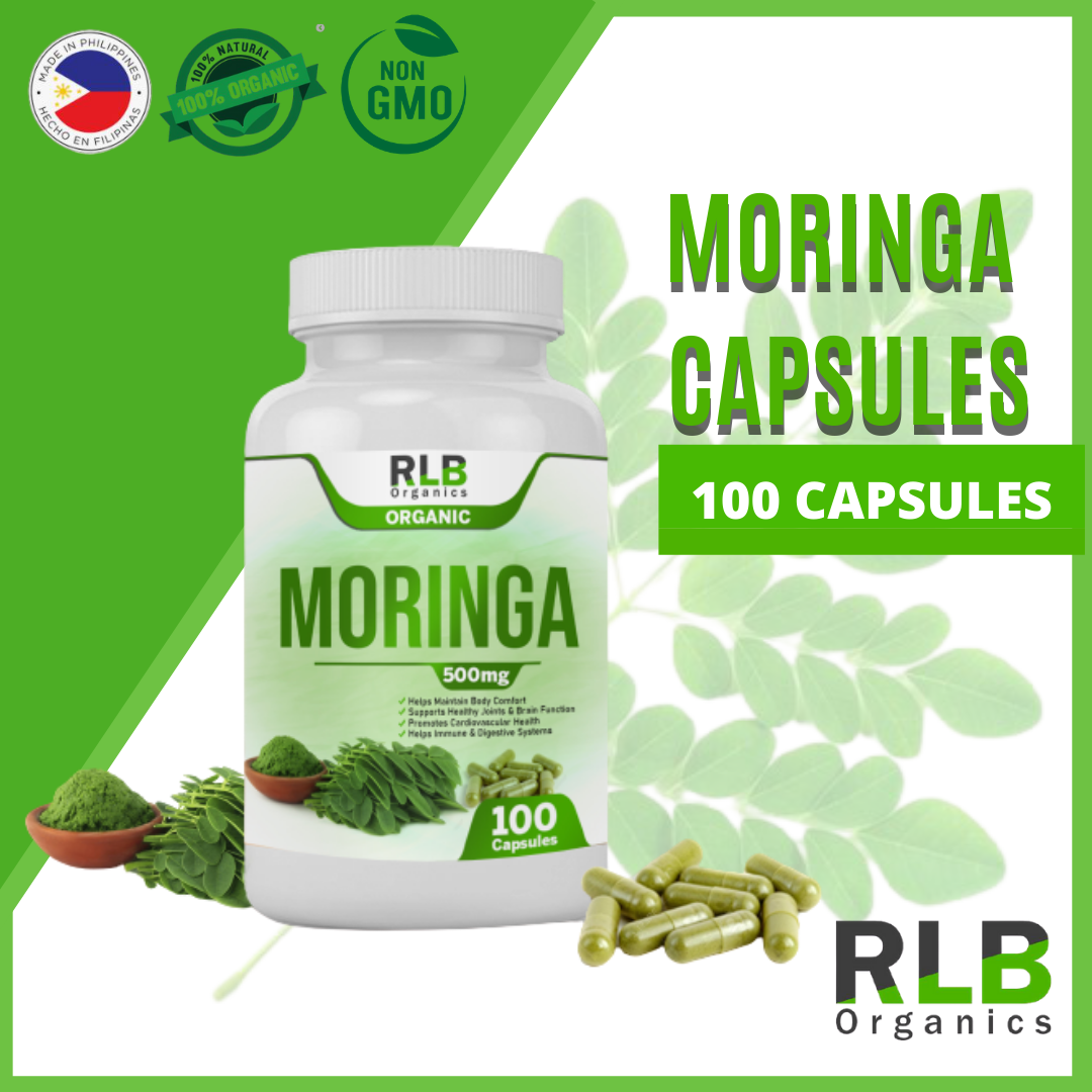 Organic Moringa Capsules - Immune and Energy Booster, Multivitamin, Boost Metabolism, Natural ...