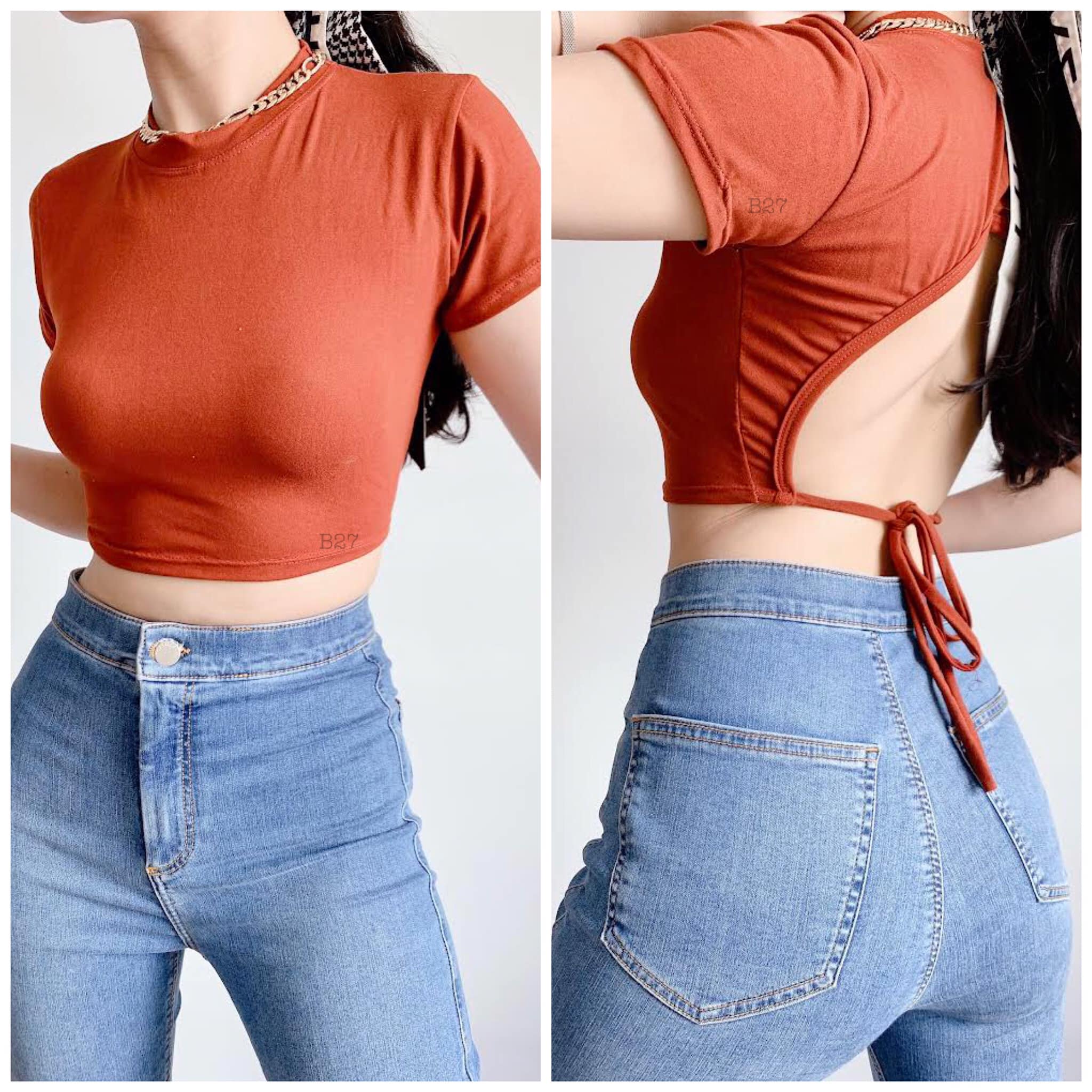 ZYRENE COTTON PLAIN CROTOP fit XS-Medium | Lazada PH