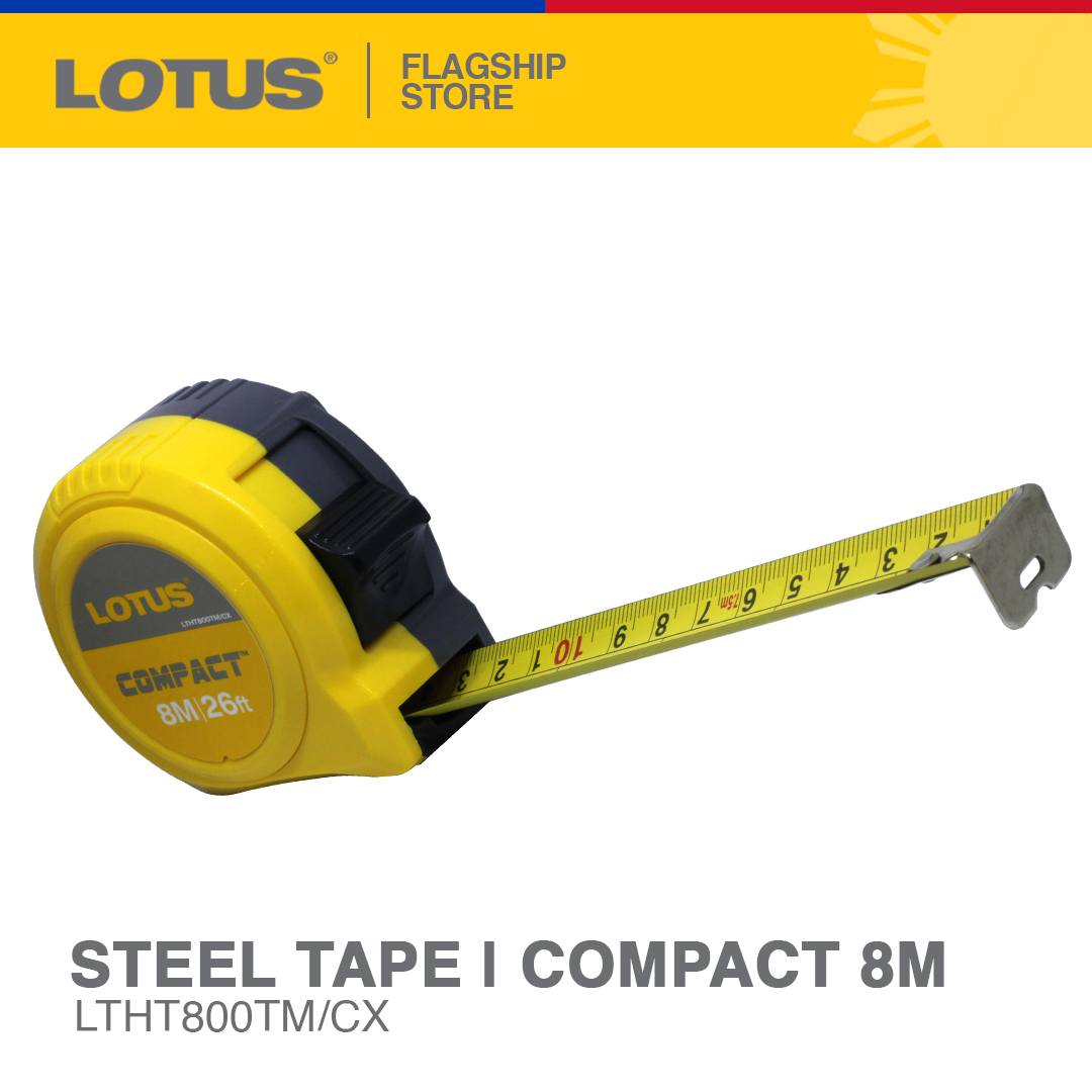 Lotus Imperial Steel Tape | Compact Series - 3M | 5M | 8M - Measuring ...