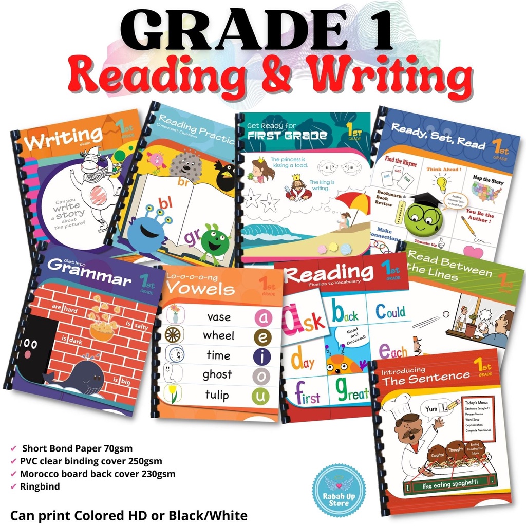 GRADE 1 Reading Writing Workbook Worksheet Homeschool Learning