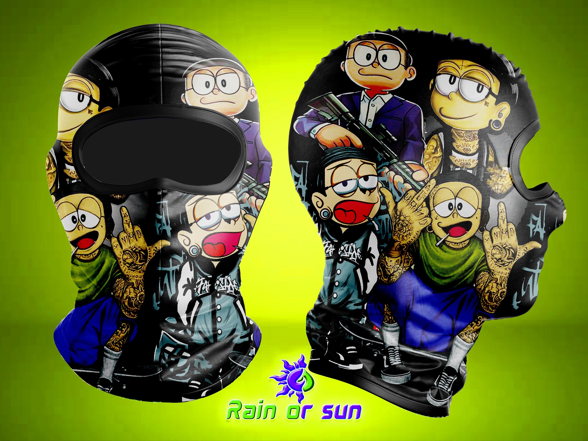 NOBITA B03 balaclava design full bonet full sublimation nylon spandex ...