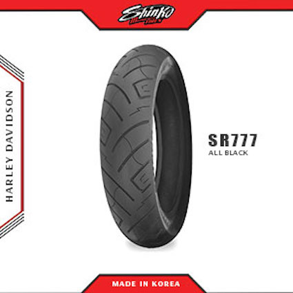 SHINKO MOTORCYCLE TIRES SR777 ALL BLACK 130/90B16 Front TL | Lazada PH