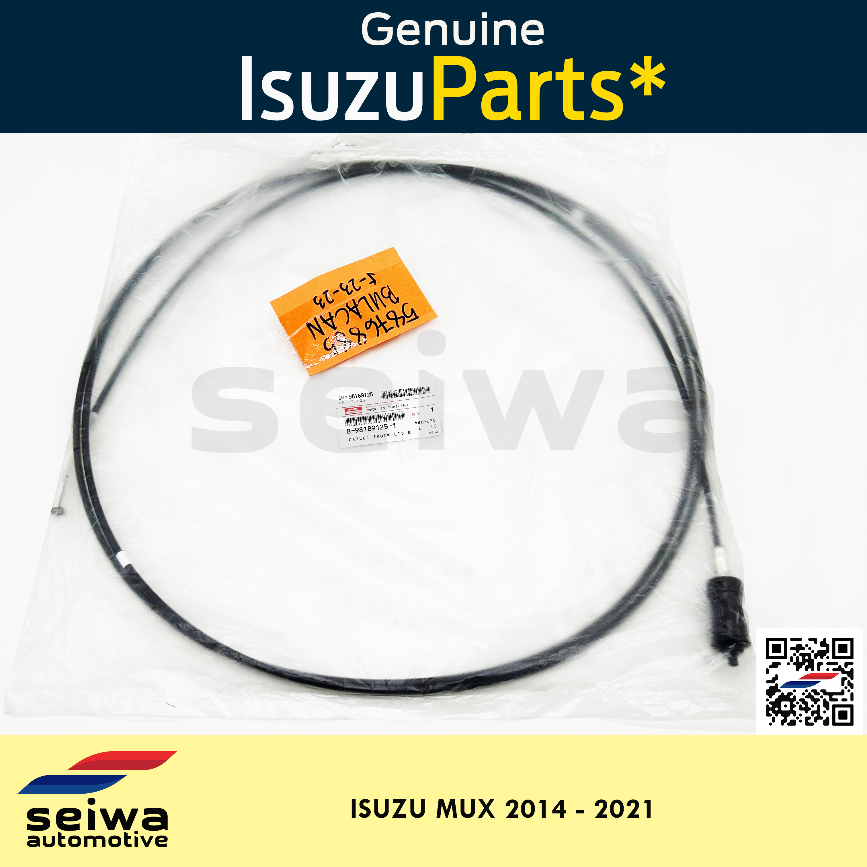 [2014 - 2021] Isuzu MUX Gas Tank Cable - MUX Fuel Lid Cable - Genuine ...
