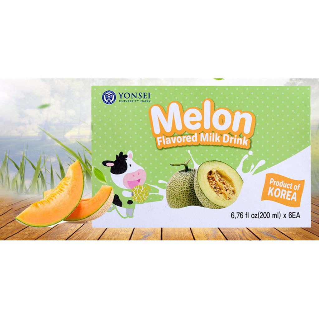 YONSEI Melon Flavored Milk, 200mL x 6PCS | Lazada PH