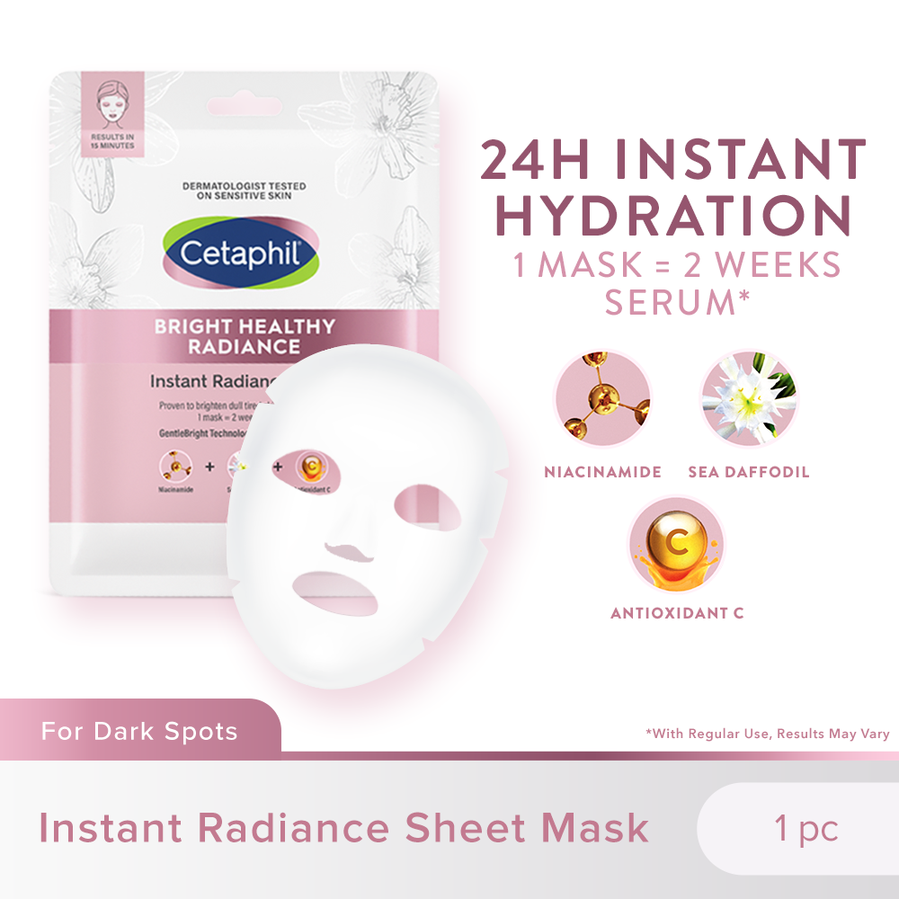 Cetaphil Bright Healthy Radiance Instant Radiance Sheet Mask 23ml Sheet ...