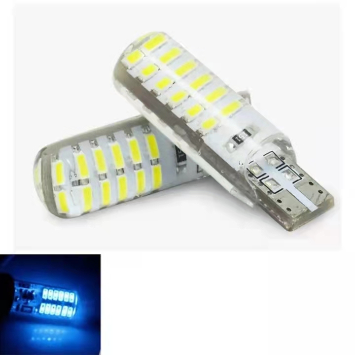 ASTMOTOR 2PCS Car Led T10 W5W Silicone Case 24 SMD Silicone Shell LED ...