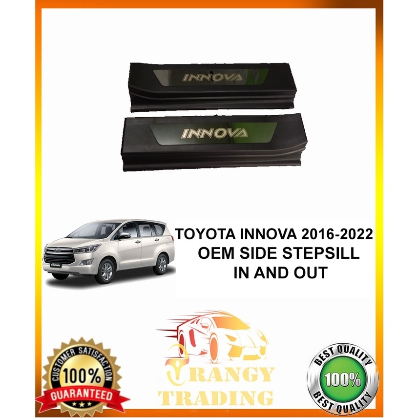 Innova 2016 to 2023 Side stepsill / step sill In and Out 2017 2018 2019 ...