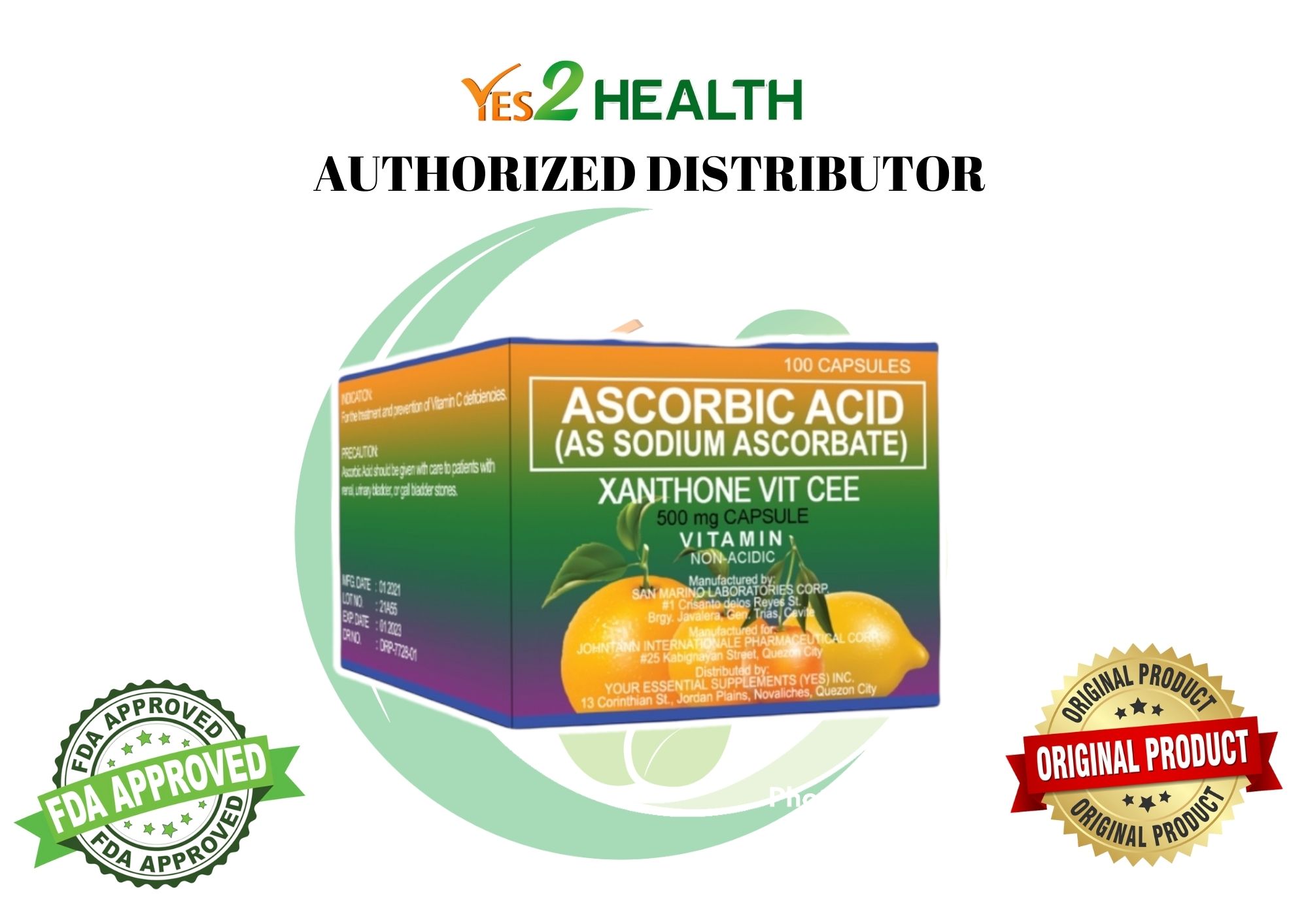 XANTHONE VIT CEE Ascorbic Acid 1 Box (100 Capsules) | Lazada PH