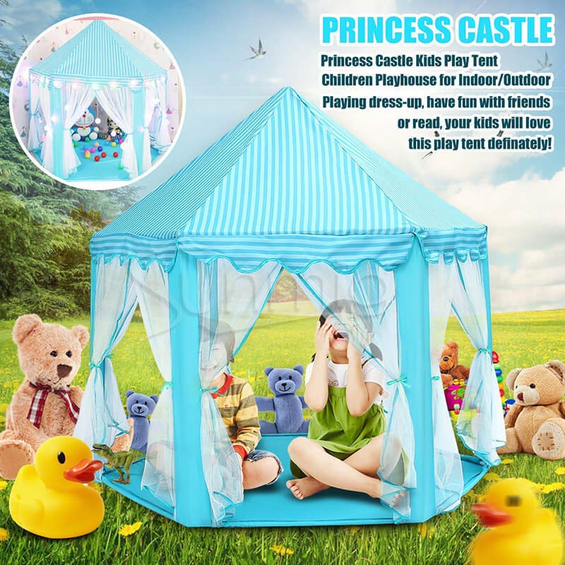 Kids Play Castle Tent Portable Foldable Children Tent Play House Kids ...