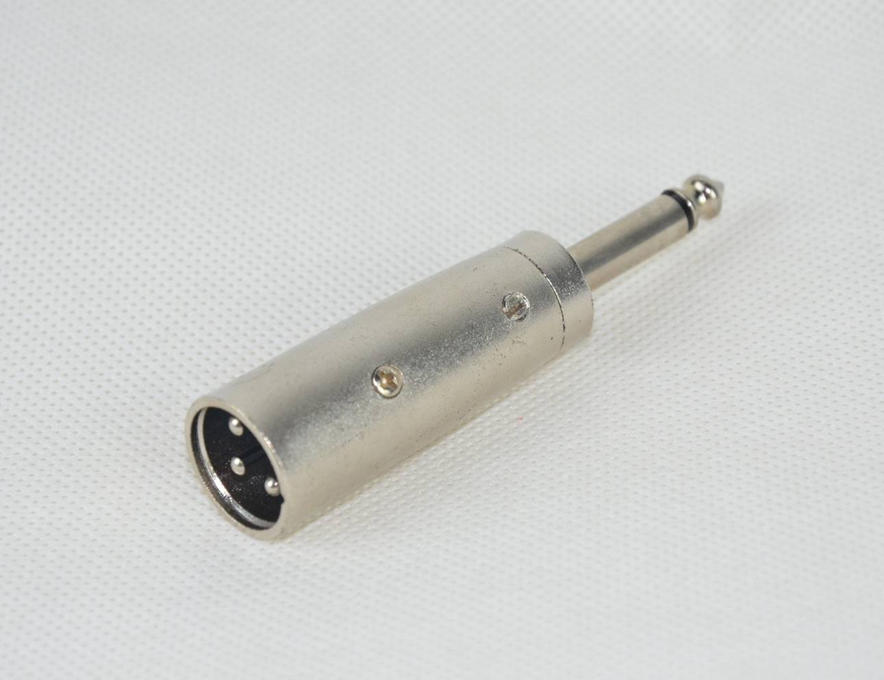 XLR Male 3 Pin Jack to Male Mono PL 6.35mm 1/4 Plug Connector Adaptor ...