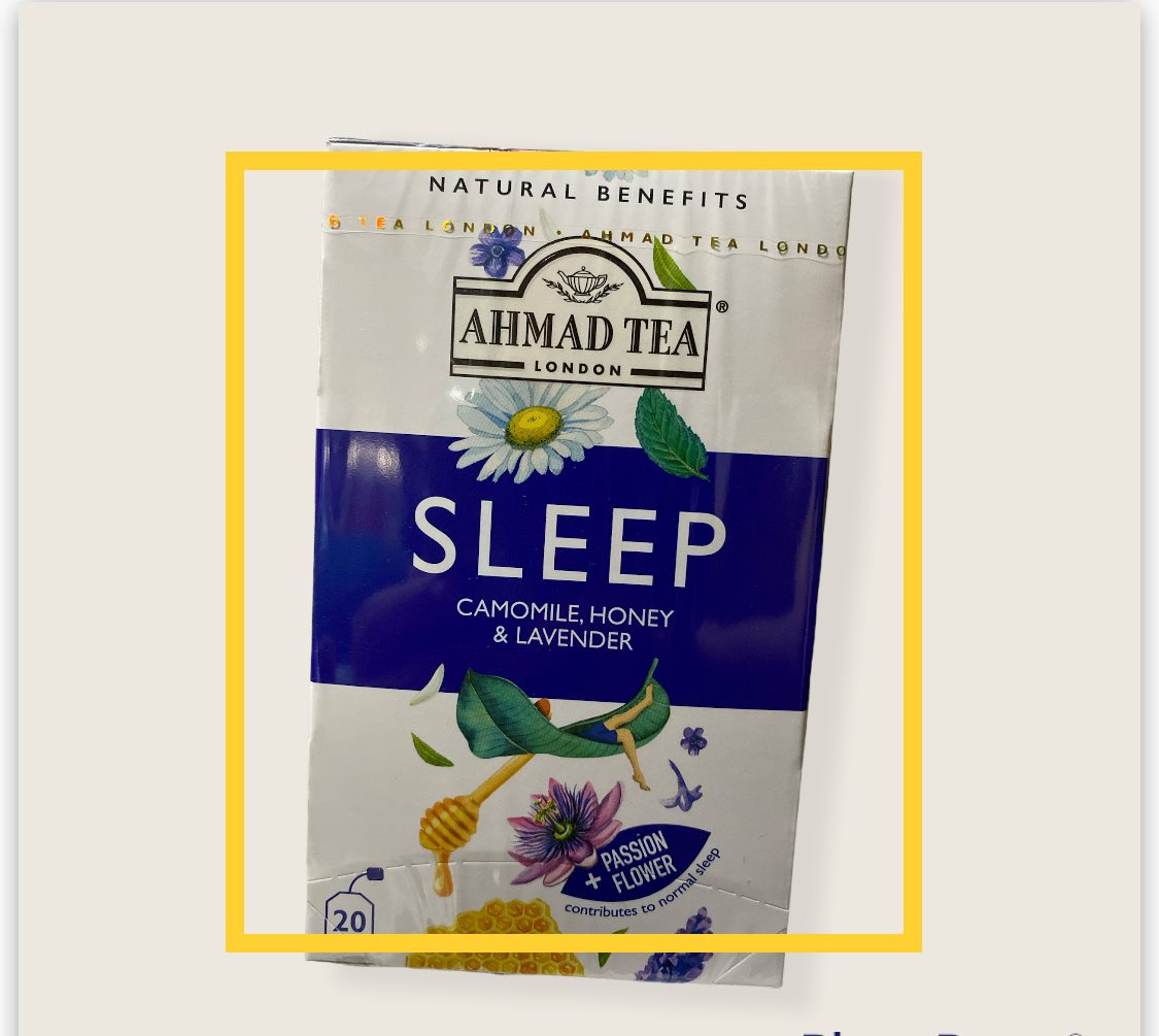 Tea Ahmad Tea London for Sleep Chamomile Honey & Lavender 20 bags ...