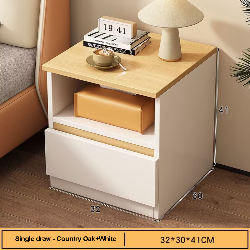 SimHome Minimalist Modern Bedside Table Bedside Table with Drawers ...