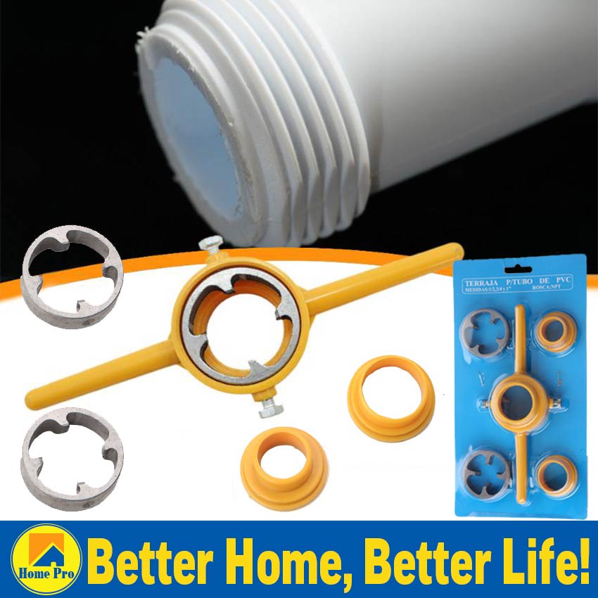 6PCS PVC Thread Tool Maker Manual Plastic Pipe Threader Powerful Screw ...