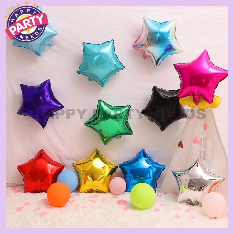 10 Inch Star Foil balloons Star Shape Balloon Pentagram Balloon Party ...