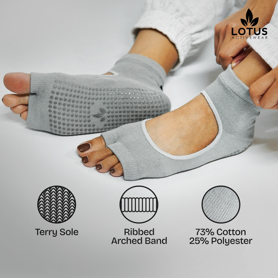 Lotus Activewear Core Collection: Grip Toe Yoga Socks | Lazada PH
