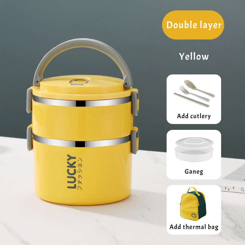 Fanvin Lunch Box With Thermal Bag Food Grade Stainless Steel Multi ...