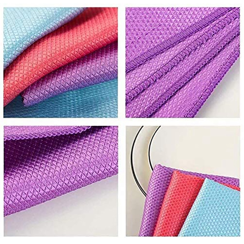 5Pieces Fish Scale Rags Super Absorbents Microfiber Polishing Cleaning ...