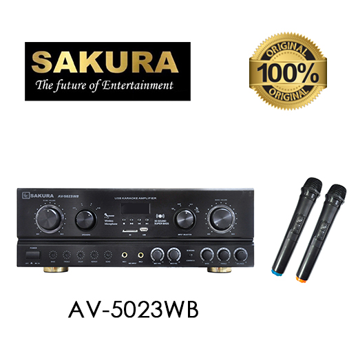 AV-5023WB SAKURA KARAOKE AMPLIFIER (SPEAKER A+B SELECTOR) | Lazada PH