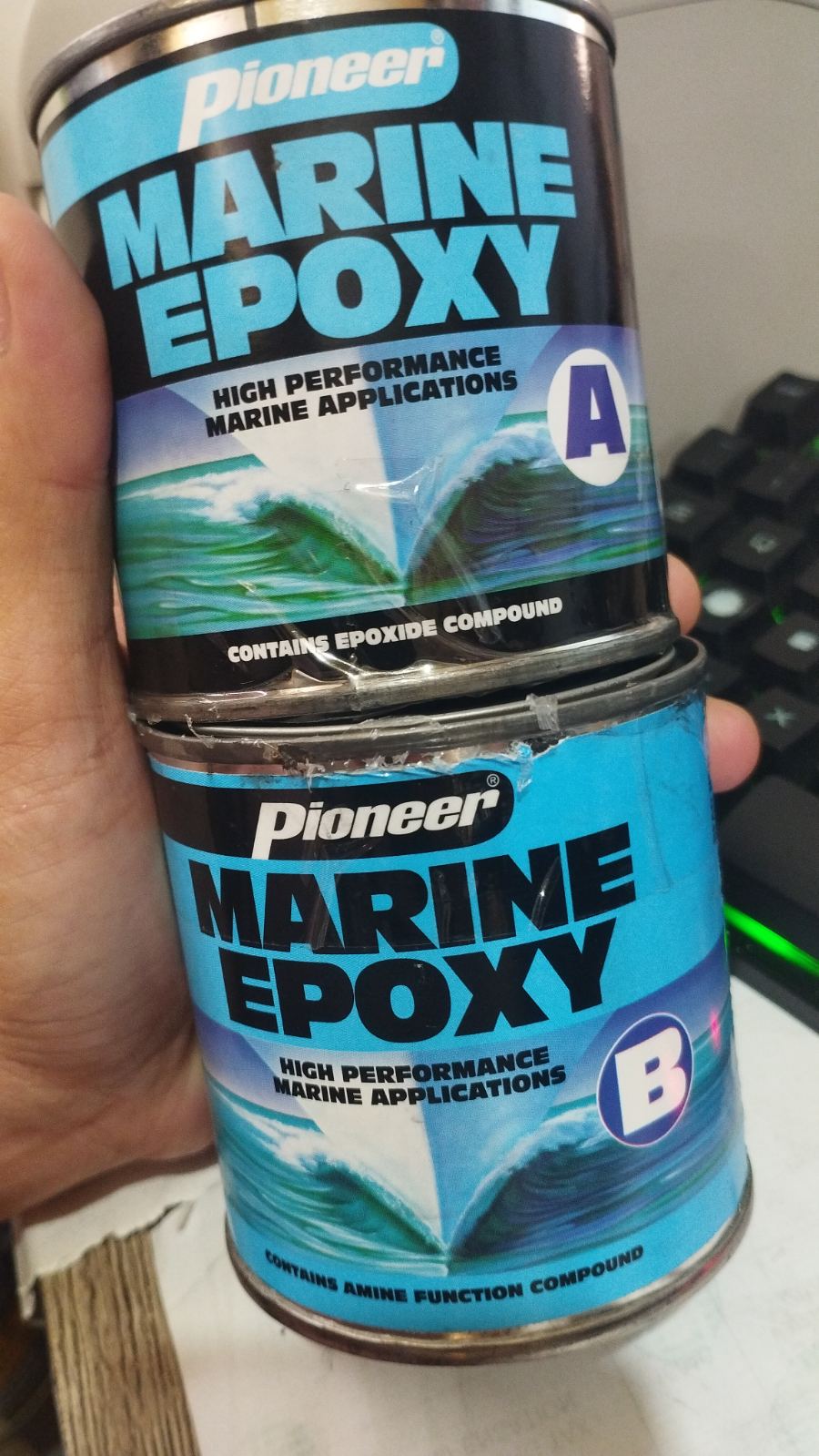 Pioneer Marine Epoxy A & B Epoxy 1/4 = 118ml Or 1/2 Pint = 235ml (Sold SET A&B) | Lazada PH