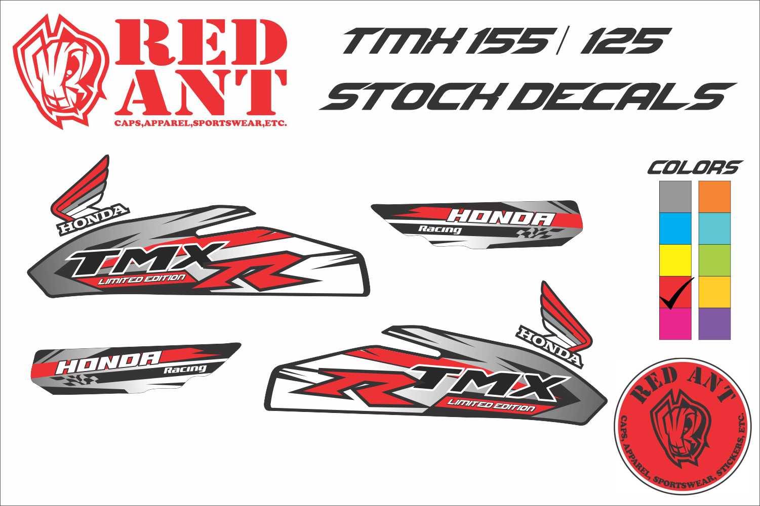 TMX 155/125 STOCK DECALS | Lazada PH