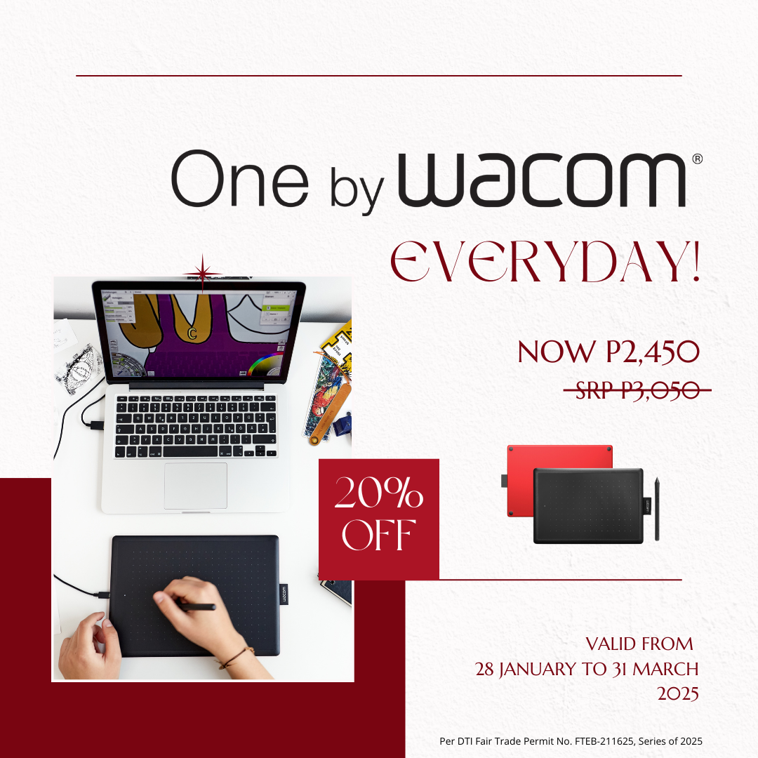 One by Wacom Small (CTL-472) Graphic Drawing Pen Tablet Black/Red ...
