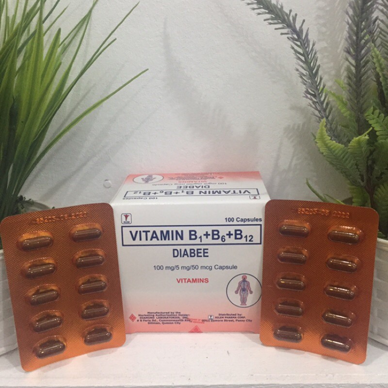 Vitamin B1+B6+B12 Diabee Capsule (100 Capsules) | Lazada PH