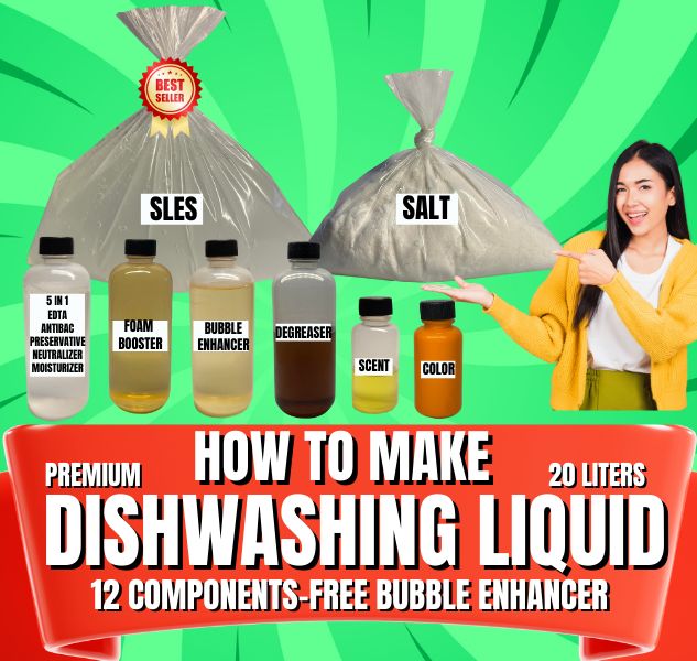 PREMIUM DISHWASHING LIQUID KIT-20 LITERS YIELD WITH FREE BUBBLE ...