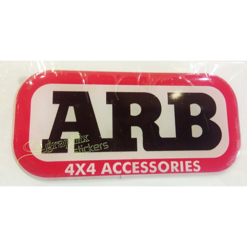 ARB EMBOSSED/ SILICON DOME TYPE STICKER load 10 army navy food promo ...
