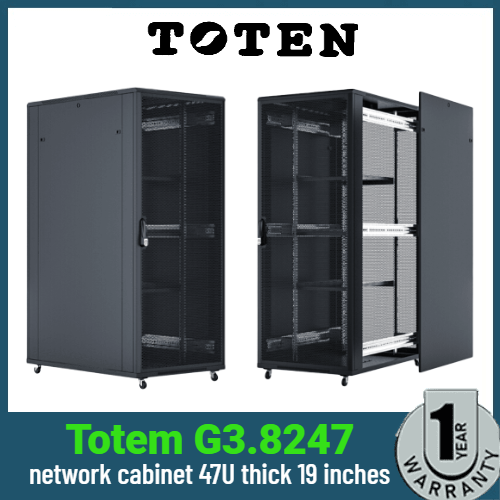 Server Cabinet 47U TOTEM TOTEN G3.8247 Network Cabinet 47U thick 19 ...