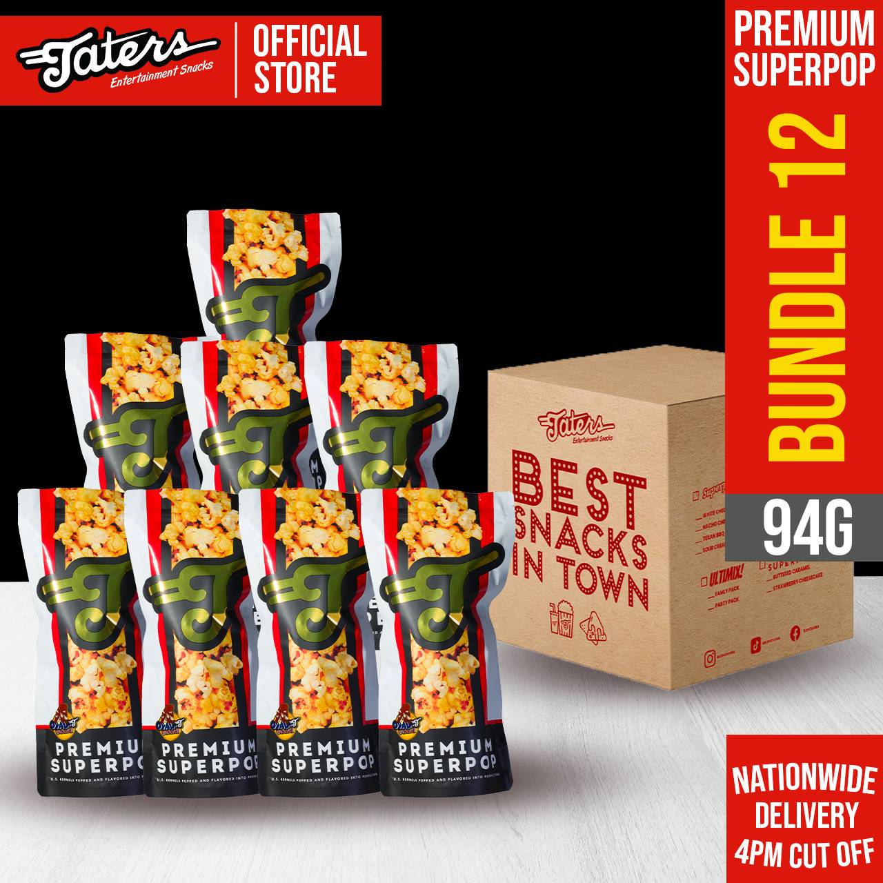 Taters Snack Box Bundle #12 (Choco Maly Krunchhh!) NATIONWIDE DELIVERY ...