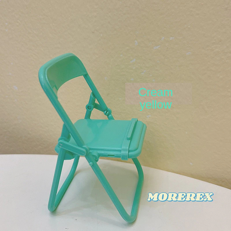 Macaron Folding phone stand Chair Desktop Decoration Ornament stand ...