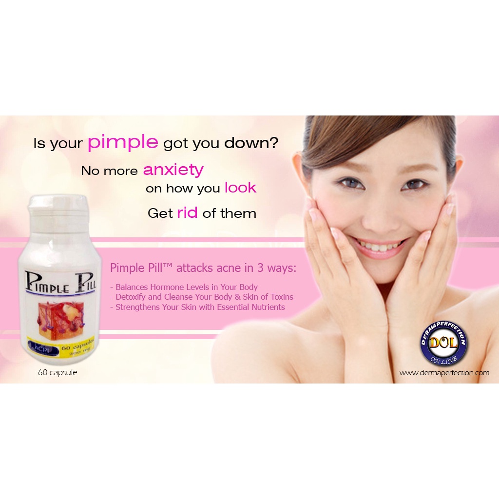 PIMPLE PILL LACTOFERRIN acne treatment | Lazada PH