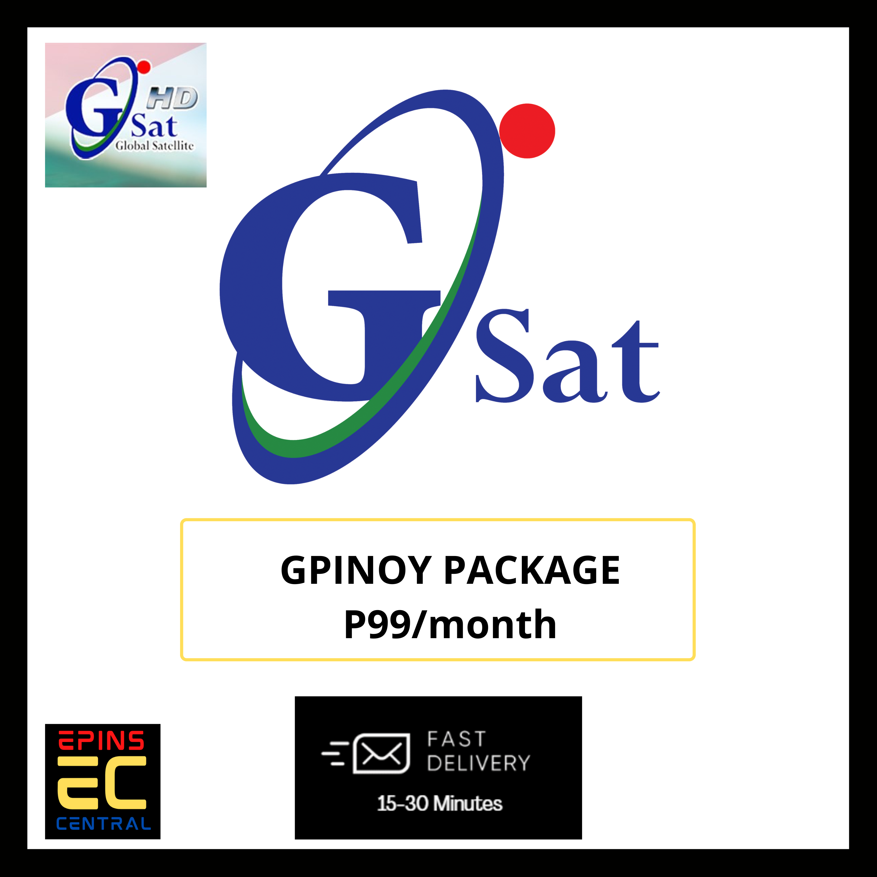 GSAT Prepaid Satellite TV Load GPinoy Package PHP99 (Fast Email ...